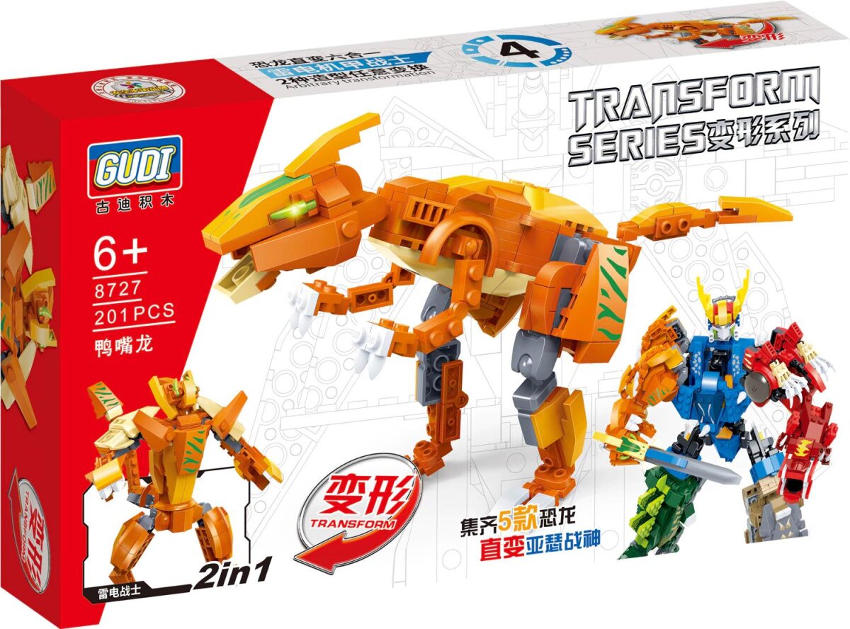 Gudi 8727 Transform Mecha-Dino Parasaurus